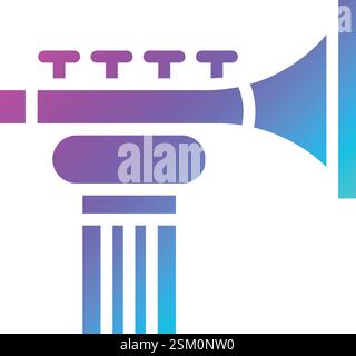 Jazz music outline and filled outline icon isolated on white background ...