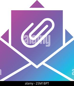 Attached icon vector, filled flat sign, solid pictogram isolated on ...