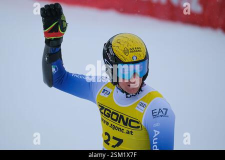Giovanni FRANZONI competes in the Men's Super-G race as part of the FIS ...