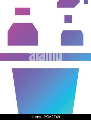 liquid detergent glyph icon vector. liquid detergent sign. isolated ...