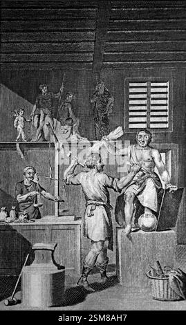 Copper-plate Engraving of Isaiah's Description of Idol-Making (Isaiah ...