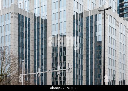 The Euroclear financial institution headquarters in Brussels, Belgium ...