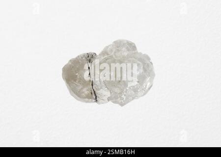 Diamond rough with cutting mark on white background Stock Photo - Alamy