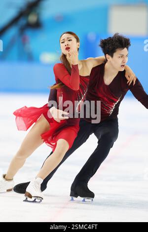 Junfei REN & Jianing XING (CHN), during Ice Dance Rhythm Dance, at the ...