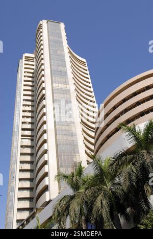 Building of the Bombay Stock Exchange (BSE) standing tall at the Dalal ...