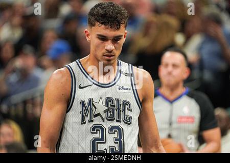 Orlando Magic forward Tristan da Silva (23) goes up to shoot against ...