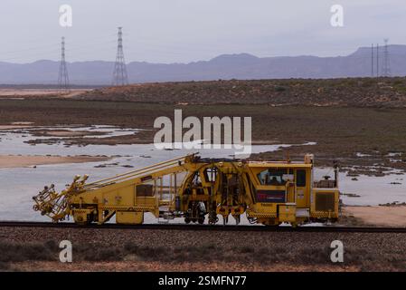 Railway Track maintenance machines operating on the Trans Australia ...