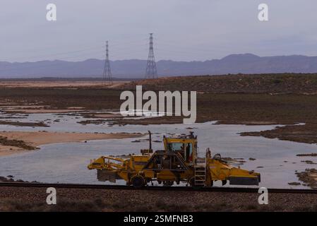 Railway Track maintenance machines operating on the Trans Australia ...