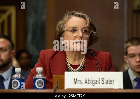Abigail Slater, nominee to be an assistant attorney general, testifies ...