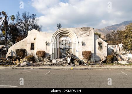 Altadena, United States. 29th Jan, 2025. The burned remains of Altadena ...
