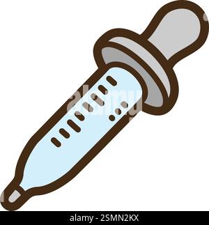 lab pipette cartoon vector illustration Stock Vector Image & Art - Alamy