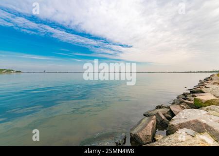 Scenery of Dishui Lake in Pudong New Area, Shanghai, China Stock Photo ...