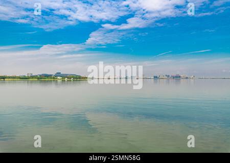 Scenery of Dishui Lake in Pudong New Area, Shanghai, China Stock Photo ...