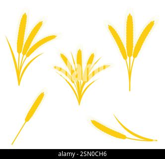 Ripe spike icon, flat style Stock Vector Image & Art - Alamy