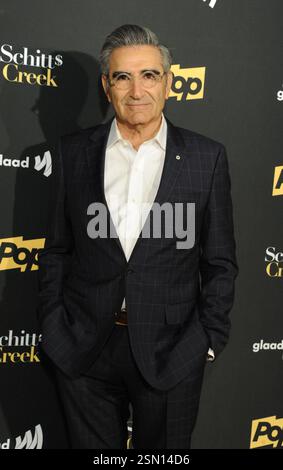 Eugene Levy arriving at the premiere of Pop TV's 'Schitt's Creek ...
