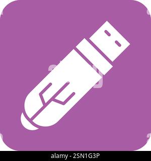 Pen drive Vector Icon Design Illustration Stock Vector Image & Art - Alamy