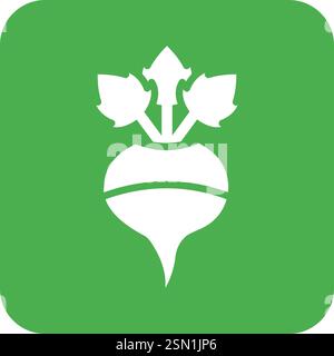 Turnip Vector Icon Design Illustration Stock Vector Image & Art - Alamy