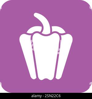 Capsicum Vector Icon Design Illustration Stock Vector Image & Art - Alamy