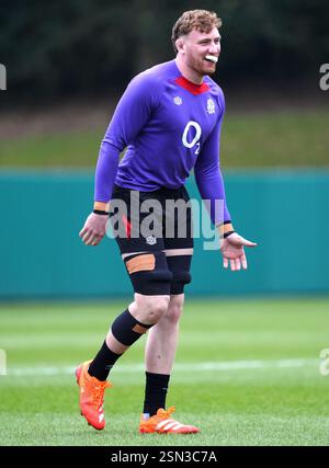 England's Ted Hill during a training session at the Allianz Stadium ...