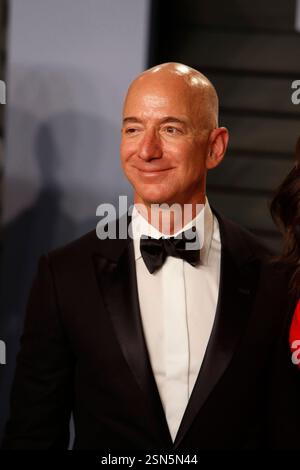 Amazon CEO Jeff Bezos attends the Vanity Fair Oscar Party at Wallis ...