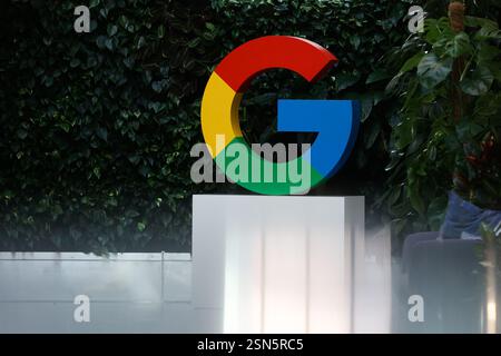 Warsaw, Poland. February 13, 2025. Google logo at Google for Startups ...