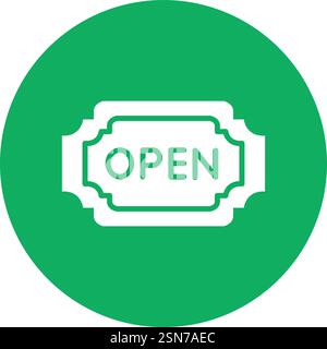 Open Sign Vector Icon Design Illustration Stock Vector Image & Art - Alamy