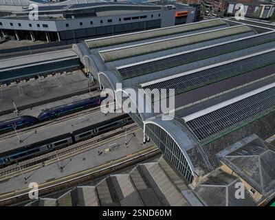 aerial view of Paragon station, Hull interchange, transport Hub ...