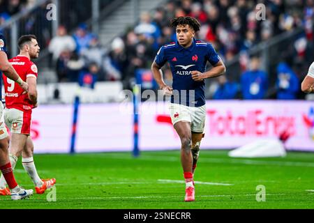 Theo ATTISSOGBE of France during the 2025 Six Nations Championship ...