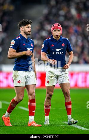 Louis Bielle-Biarrey of France during the match between Italy and ...