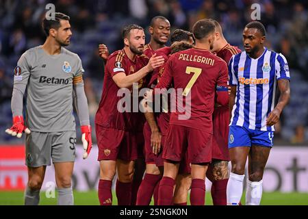 Zeki Celik of A.S. Roma celebrates after scoring the goal of 2-0 during ...