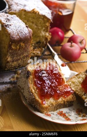 Traditional Polish Cake with apple marmelade, lodz, poland Stock Photo ...