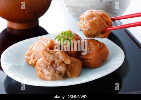 Dried plum, Umeboshi Stock Photo - Alamy