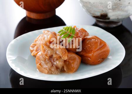 Dried plum, Umeboshi Stock Photo - Alamy