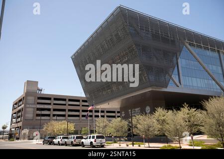 Phoenix, Arizona, USA - June 1, 2022: Sheriff vehicles park outside the ...