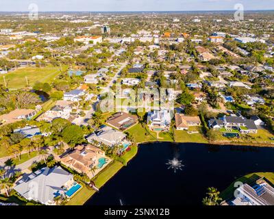 Naples Florida aerial photo luxury real estate Stock Photo - Alamy