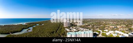 Naples Florida aerial photo coastal scene Stock Photo - Alamy