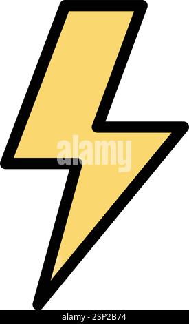 Lightning Vector Icon Stock Vector Image & Art - Alamy