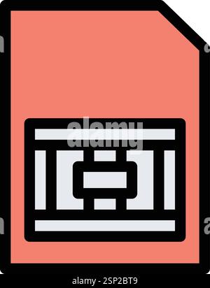 Sim Vector Icon Sign Icon Vector Illustration For Personal And ...