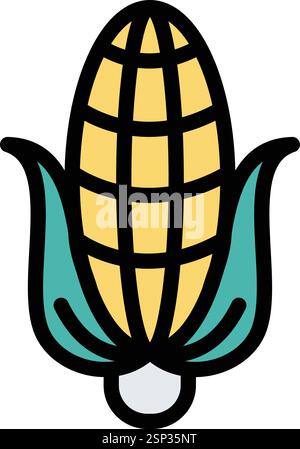 Corn Vector Icon Design Illustration Stock Vector Image & Art - Alamy