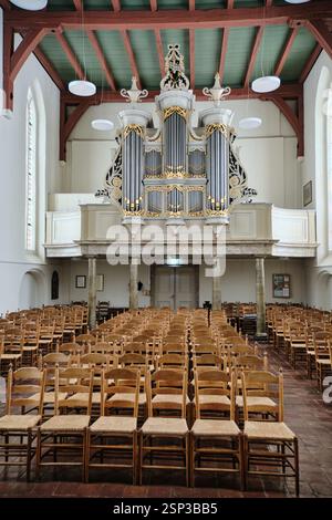 February 12, 2025 - Rolde, Netherlands: The interior of Jacobus Church ...