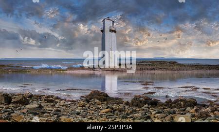 Photo of Southerness lighthouse on the Solway Firth in South West ...