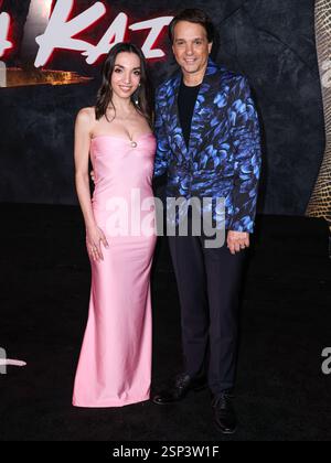 Ralph Macchio and daughter Julia on the red carpet at the premiere of ...
