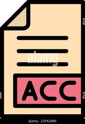 AAC Vector Icon Sign Icon Vector Illustration For Personal And ...