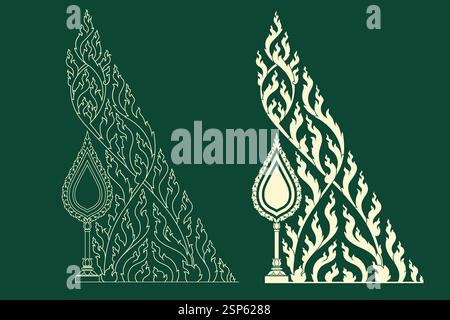 Kbach Khmer vector, Khmer art Stock Vector Image & Art - Alamy