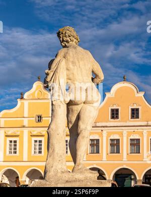 Upper Fountain with a statue of Silenus holding the infant Dionysus ...