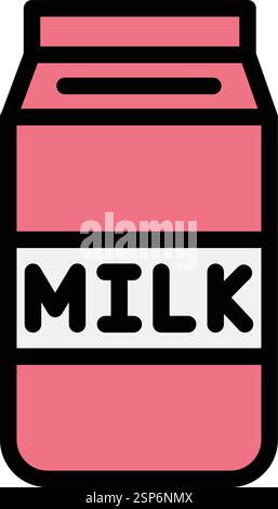 Vector Milk Icon Stock Vector Image & Art - Alamy