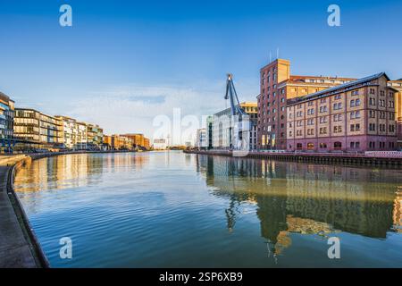 Stadthafen in Münster, Germany with historic buildings Stock Photo - Alamy