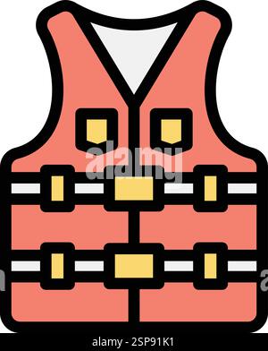 Life Vest icon vector, filled flat sign, solid pictogram isolated on ...
