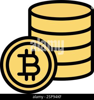 Isolated bitcoin icon vector design Stock Vector Image & Art - Alamy