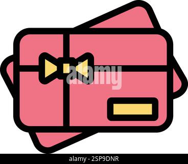 Gift Card icon vector, filled flat sign, solid pictogram isolated on ...